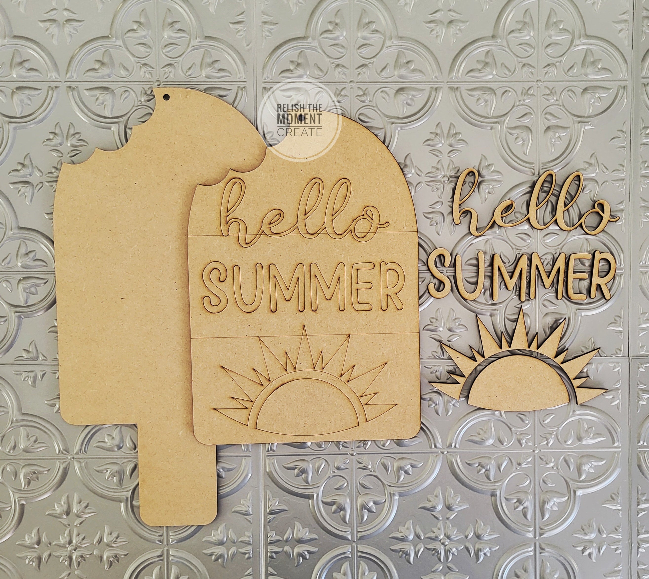Double-sided Popsicle Door Sign Kit | Relish The Moment